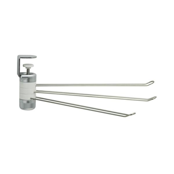 【商品概要】サイズ:25.5×3×10cm耐荷重:100g(1本につき)取付方法:ネジ止め吊戸棚にはさんで簡単取り付けできる。吊戸棚の底板にはさんで締めるだけでキズをつけずに簡単に取り付けられる。【商品説明】【商品詳細】ブランド：レック(L...