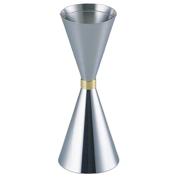 【商品概要】サイズ:6×6×15.3cm本体重量:約90g素材・材質:本体/18-8ステンレス(部分金メッキ)原産国:日本容量:小カップ満水60ml、大カップ満水90ml【商品説明】【商品詳細】ブランド：佐野製作所(Sanoseisakus...