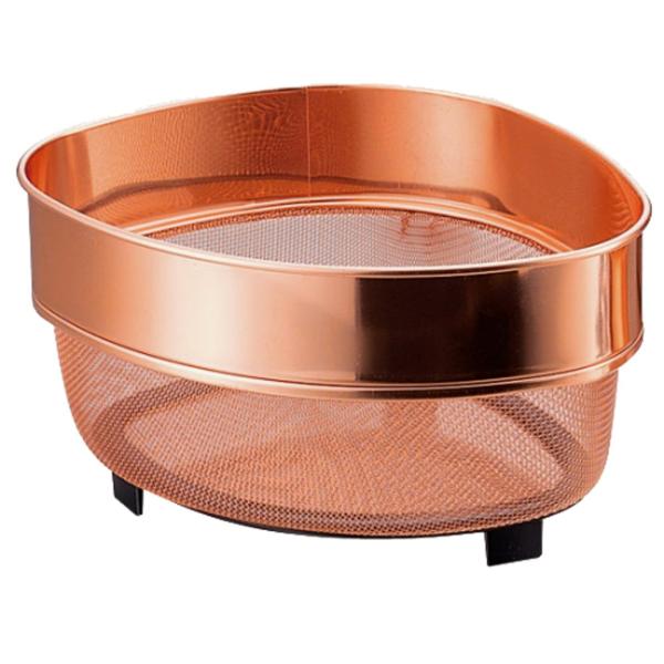 【商品概要】サイズ:約15.5×21.5×12.5cm丸洗い可・食洗機不可【商品説明】【商品詳細】ブランド：タケコシ(Takekoshi)商品種別：ホーム＆キッチン商品名：タケコシ 純銅製 メッシュ 三角コーナー H-42製造元：ヒロショウ...