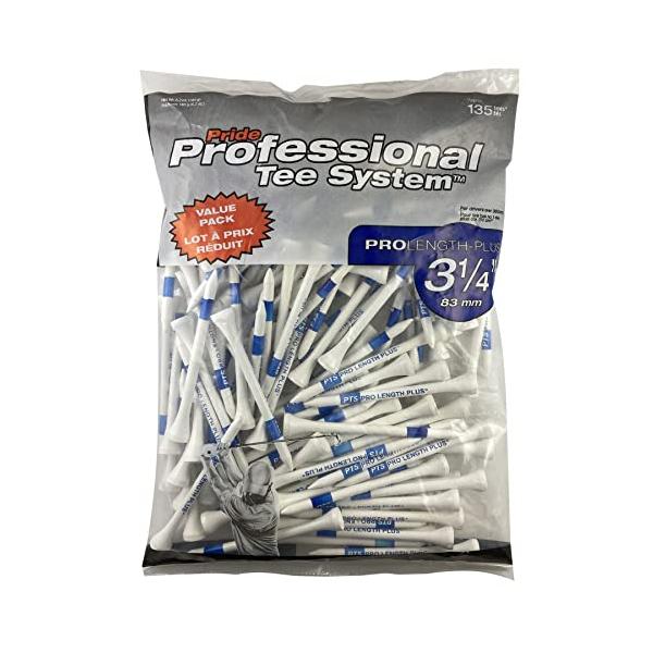 【商品概要】長さ(約)：83mm入り数：135本超お得大容量パック【商品説明】Tee;Pts;Plastic【商品詳細】ブランド：Pride Golf Tee商品名：プライド プロフェッショナル ティーシステム 3-1/4インチ プロレング...