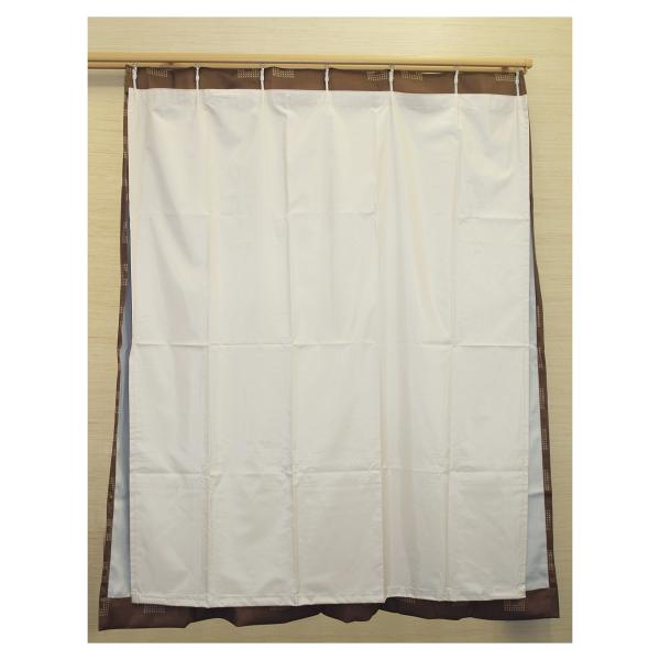 【商品概要】サイズ：（幅）105×（丈）192cm×2枚 （幅：100cm×丈：200cm カーテン用）組成：ポリエステル100%　裏面・アクリル樹脂コーティング　中国製水洗い可能　JIS L-1096D法 縦-1.0% 横-1.0%　※（...