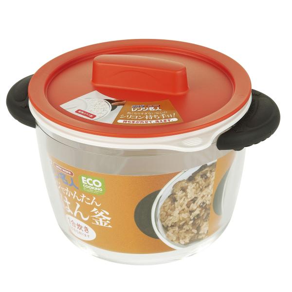 【商品概要】サイズ:W190×D151×H133mm重量:約753g材質:本体/耐熱ガラス、上フタ・炊飯フタ・スノコ/ポリプロピレン、持ち手/シリコーンゴム原産国:中国容量:1100ml付属品:レシピ【商品説明】独自の炊飯フタでご飯がおいし...