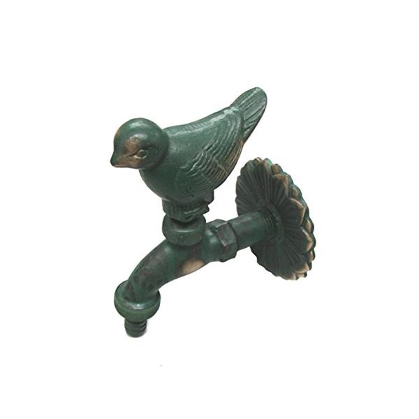 【商品概要】本体サイズ:幅18×奥行43×高さ30cm【簡単取り付け式】お取付の際は呼び径１３mmのパイプに接続してください。【商品説明】【商品詳細】ブランド：JJpro商品名：ガーデン用 蛇口 スズメ（青銅色）aks-69637 水道 エ...