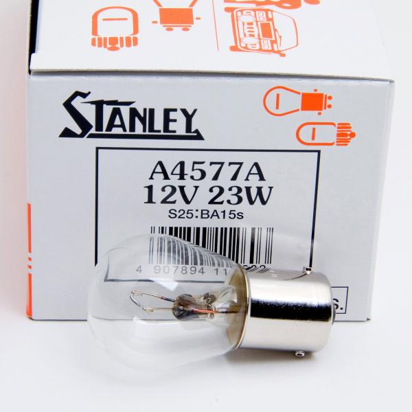 【商品概要】定格：12V23Wガラス球：S25口金：BA15s【商品説明】【商品詳細】ブランド：STANLEY(スタンレー)商品種別：ホーム＆キッチン商品名：スタンレー電気(STANLEY) シングル球 12V23W 10個入 A4577A...