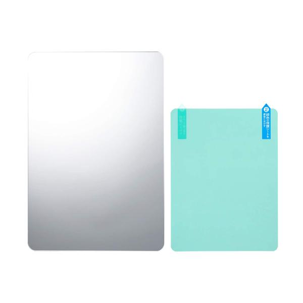 【商品概要】サイズ:22×0.6×29.5cm(本体) 15×0.1×20cm(フィルム)取付方法:吸着シート湿気の多い浴室内でもくもらない「くもり止めフィルム」付き。貼り直しが簡単にできる再剥離タイプのフィルムで、気泡が入りにくく、簡単に...