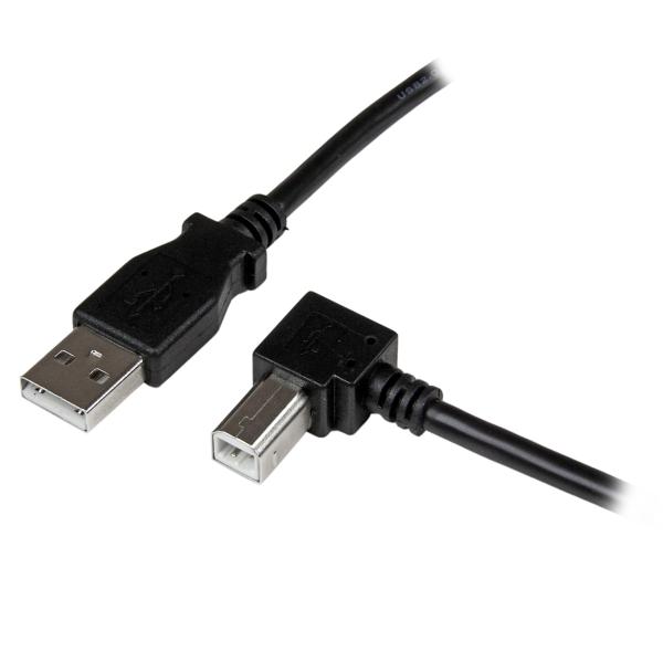 【商品概要】1 x USB A オスコネクタ1x L型右向き USB 'B' オスコネクタ2重シールド(編組+アルミ箔)最大480 MbpsのUSB 2.0データ転送速度対応狭いスペースでのUSB 2.0 周辺機器接続が通常のストレート コ...