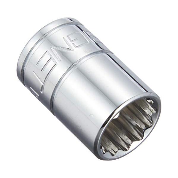 【商品概要】●サイズ(mm)：12●全長(mm)：25.0●ソケット外径(D1先端部；mm)：17.0●ソケット外径(D2差込部；mm)：17.0●ソケット深さ(ｅ；mm)：8.0●ミラー仕上げのメッキが美しいスタンダードソケット。●ボルト...