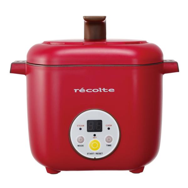 【商品概要】本体サイズ:幅22×奥行18.4×高さ20cm、調理鍋:15.7×9.0cm、調理トレイ:15.7×4cm、しゃもじ:幅6.7×奥行18×高さ1.4cm、調理用トレイ用ハンドル:幅5.5×奥行15.8×高さ1.6cm本体重量:9...
