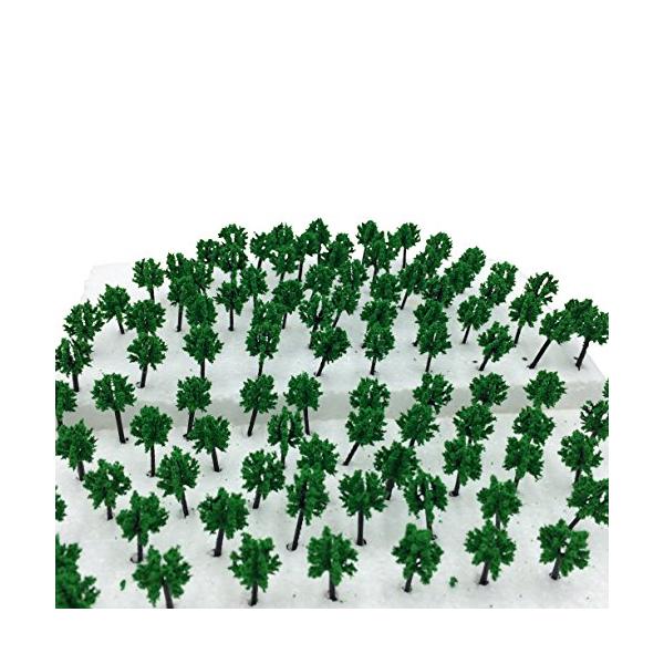 【商品概要】森林 Nゲージ ジオラマ 模型用樹木 100本 セット内容量：100本　3.0ｃｍ・3.5ｃｍ・4.5ｃｍの3サイズNゲージ　ジオラマ　模型作りで欠かせないのが樹。街の街路樹、山に林に公園etc 色々な所で使う必需品。※商品の性...