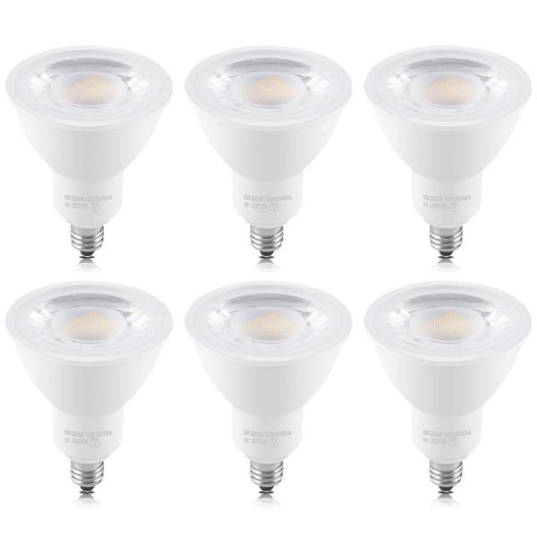 【商品概要】省エネ＆長寿命：6W E11 LEDスポットライトは60Wハロゲンランプに相当で、低電力での発光による消費電力と電気代を削減でき、家計にやさしいです。長寿命約40,000時間で、1日10時間のご使用でも約10年以上取替不要です。...