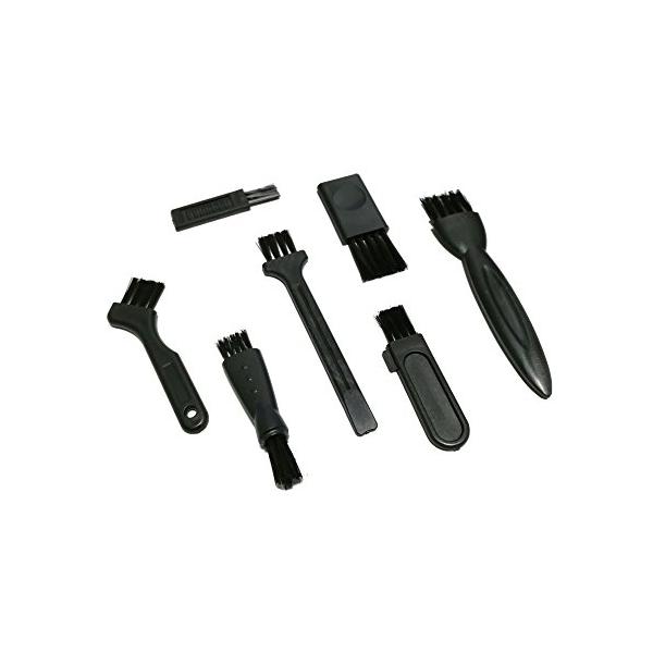 【商品概要】シェーバークリーニング用ミニブラシ7種セットです。キーボードや観葉植物(サボテン)等のホコリ除去にもブラシの形状は全て異なります。クリーニングする対象に合わせて最適なブラシをお選びいただけます。厚手チャック付き袋入りで直ぐに使用...