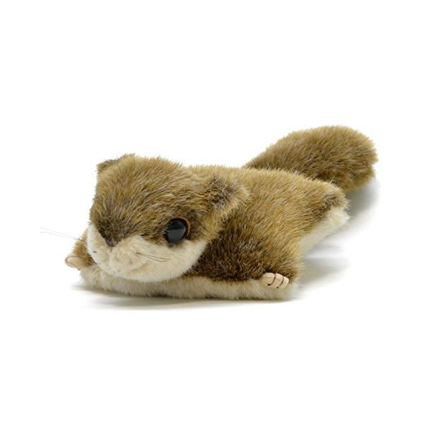 【商品概要】サイズ：(幅/高さ/奥行:cm) 15・11・26 ※顔を正面にして主素材：ポリエステル、アクリル、プラスチック対象年齢：6才以上内部パーツ：鳴き笛(押し笛)入り ※お腹を押すとキューキュー鳴きます【商品説明】説明くりくりの目が...