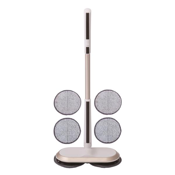 【商品概要】サイズ:幅29×奥行10.5×高さ104cm電源:リチウムイオンバッテリー 7.4V充電器:【入力】AC100V(50/60Hz)、【出力】DC7.5V/500mA保証期間:1年付属品:ACアダプター、充電式バッテリー、モップパ...