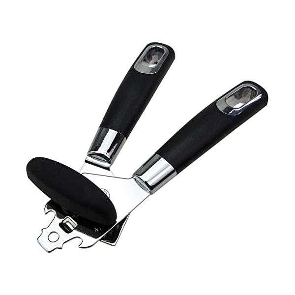 【商品概要】【商品説明】Can opener blade: Special tempered steel; Bottle opener: Nickel plated steel; Grip &amp; swivel handle: resi...