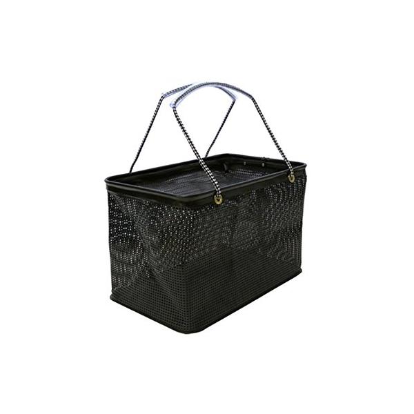 【商品概要】品番:730ー角サイズ:33cm(内寸33×22×24cm)【商品説明】●アミ、ボイル等のトカシに便利なメッシュバッカン。●折りたためるのでかさ張らない。●底部以外総メッシュ仕様。●それぞれ36cm、40cmのバッカンにジャスト...