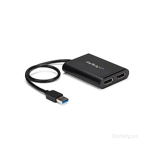 【商品概要】デュアルモニター対応：USB 3.0経由でWindows搭載パソコン、またはMacに2台のモニター、テレビまたはプロジェクターに接続可能なUSB 3.0接続デュアルディスプレイDisplayPortコンバーター4K解像度：最大解...