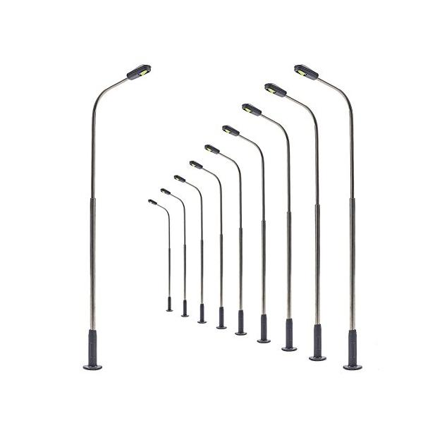 【商品概要】10本入りモデル街灯 道路灯 街灯柱材質: 金属参考比率：1:87?1:120,HO比率またはTT比率などに適用.??：3 V高さ:78mm【商品説明】説明新品！鉄路のレールや建築レイアウトに最適！白色のLEDで製造されています...