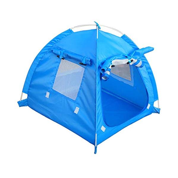 【商品概要】材質：オックスフォード　　　　　サイズ：50*50*45cm(M)、60*60*55cm（L）テントには広い入り口があり、出入りしやすいです。軽量で折り畳み可能で、収納が容易です。高品質で、ペットに壊されにくいです。テントは犬、...