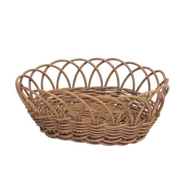 【商品概要】サイズ：26×13.5×10（底19×13.5）cm素材：ポリエチレンフェイクラタンなのでお手入れ簡単インテリアに馴染むデザインいくつあっても困らないバスケットナチュラルで収納にピッタリのアイテム【商品説明】【商品詳細】ブランド...