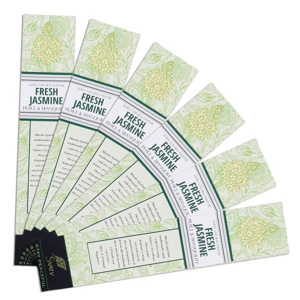 【商品概要】SVATV Jasmine : 6 Packets of 15g Each = 90g ジャスミン 線香The Preparation consists of formulation of masala mix using na...