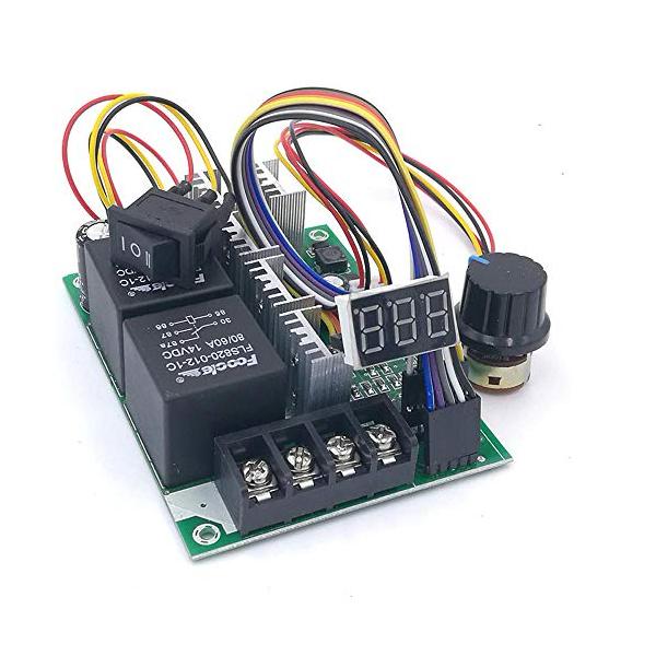 【商品概要】動作電圧範囲：9V - 60V 出力電圧：リニア（負荷時） 定格電流：60A 速度制御範囲：0％ - 100％デジタル表示 最大電流：60A パッケージなし、簡易梱包です。 モニターにより色合いが異なり、実物と異なる場合が御座い...