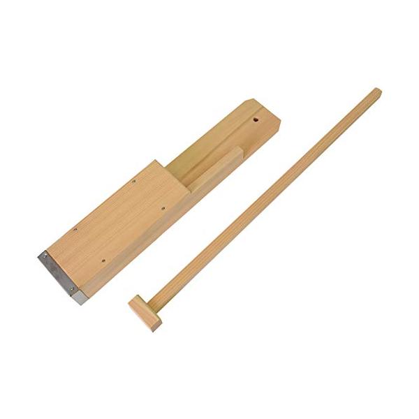 【商品概要】サイズ(約):巾5×奥3.5×高さ28cm、突き棒サイズ/3.2×2×36cm素材・材質:桧、ステンレス生産国:日本【商品説明】夏の涼味、ヘルシーなところ天がご家庭で手軽に作れる耐水・耐久性に優れた桧製で、突出し部は錆びにくいス...