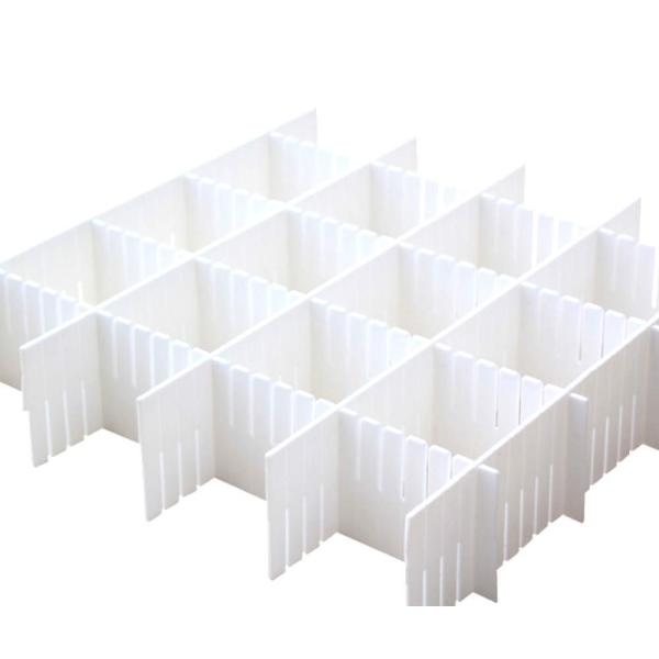 【商品概要】【小物をスッキリ整頓】小物や日用品の整理にお使い頂ける引き出し用仕切り板です。お好みの仕切りサイズに調整してお使い頂くことができ、形状に合わせてハサミで手軽にカットしてもお使い頂けます。【様々な用途に】下着や靴下などの衣類のみな...