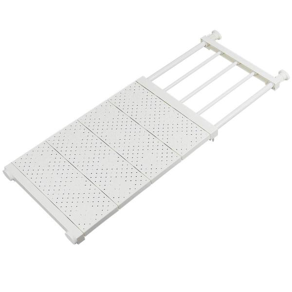 【商品概要】◆【改良型・耐荷重が更に強い】材質 パイプ:鉄製 エポキシ樹脂粉体塗装樹脂　部品:ABS樹脂 合成ゴム 　耐荷重：約15-35kg（最短時35kg、最長時15kg）つっぱり棚はボールが太く、しっかりした作りで、耐荷重が倍にします...