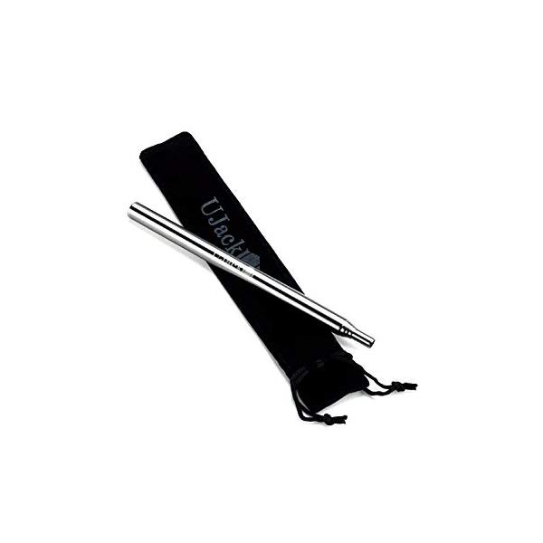 【商品概要】素材：高品質304ステンレス製サイズ：収納ケース19cm x 3.3cm本体折りたたみサイズ：153mm(15.3cm) / 最大長：637mm(63.7cm) 経:細6Φ〜太10Φ重量：本体26g 全重量：約30g(ケース含む...