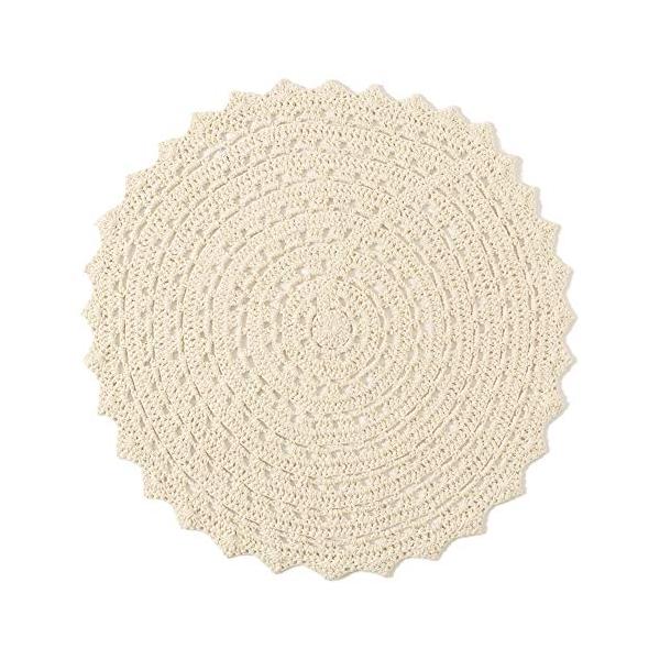 【商品概要】品番：1102090000843サイズ：W1200×D1200mm素材：コットン 100%注意事項：●洗濯:不可●ドライクリーニング:不可■タンブル乾燥:不可■アイロン:不可●床暖房:可■一点ずつ手作りの為、サイズや編み組織、色...