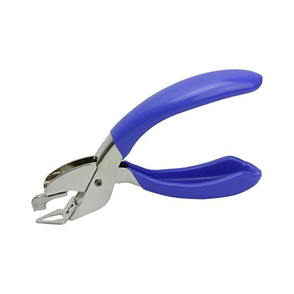 【商品概要】簡単にホチキスの針が取り外せるリムーバー手作業では難しく時間のかかる針外しを手軽に行うことができ、紙を傷めずにスムーズに針を取ることができます。使い方も簡単で針と紙の間に先端を入れてグリップを握り、手首を左右にねじるだけで針を取...