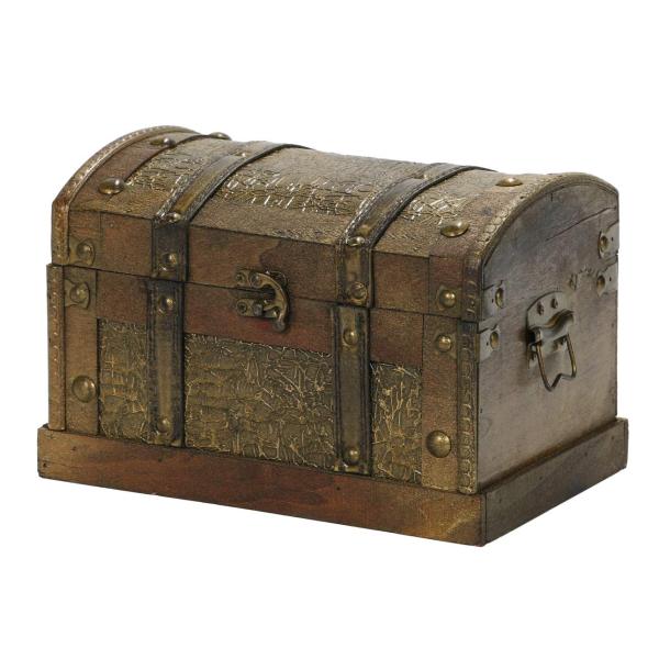 【商品概要】外　寸：約24cm×15.5cm×11cm内　寸：約22cm×12cm×12cm素　材：木製（アンティークゴールド塗装）重　さ：540g★★商品詳細は下段「商品の説明」に記載しております★★【商品説明】<b> ===...