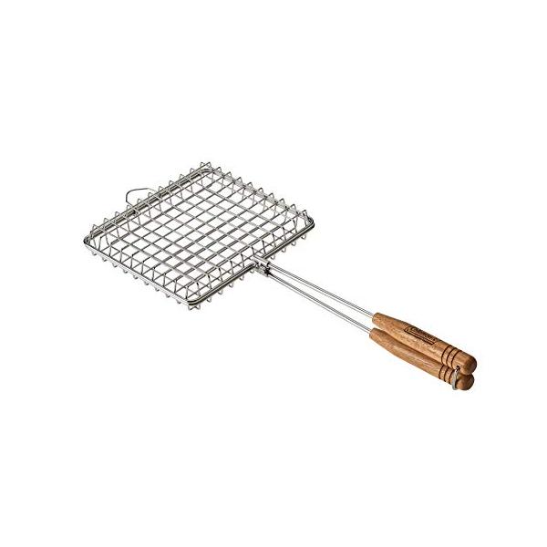 【商品概要】使用サイズ:約450×200×30(mm)収納時サイズ:約245×240×60(mm)重量:475g焚火に直接かざして調理ができる食材が型崩れせずきれいに焼ける【商品説明】説明・焚火に直接かざして調理ができる・食材が型崩れせずき...