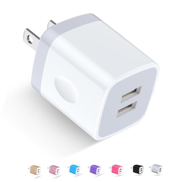 【商品概要】家庭用コンセントからスマートフォンやタブレットを充電できるAC充電器です。USBポートを2個搭載しているので、スマホやiPhoneなどのUSB充電に対応した機器を、同時に充電することが可能です(2ポート合計最大2.1A以内)。U...