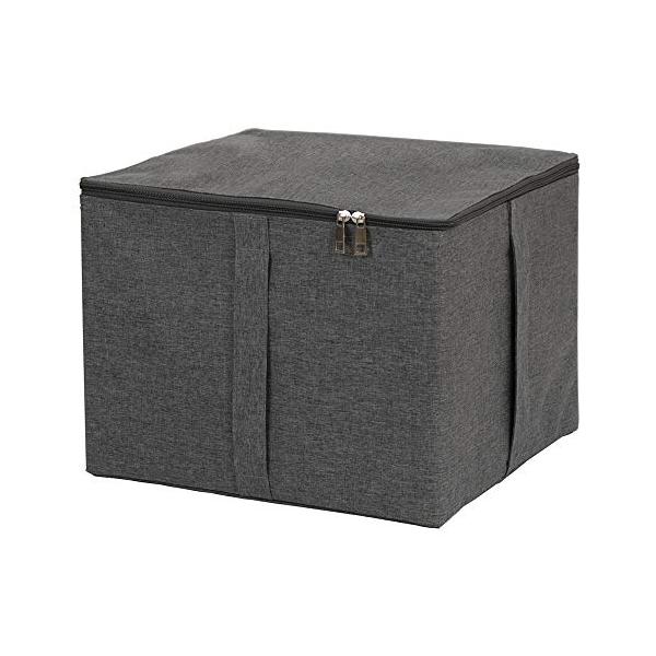 【商品概要】サイズ：約W34.5 D33 H27奥行き35cm以上のラックに 蓋・取っ手つき収納ボックス幅34.5×奥行き33×高さ27cmアイボリー、グレー、ブラウンポリエステル（裏面PVCコーティング） 芯材：厚紙【商品説明】質感の良い...