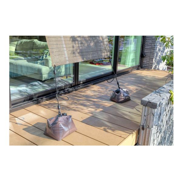 【商品概要】ゴムの力でシェードの揺れを吸収。[サイズ](ロープの長さ)約25〜72cm[使用目安]1シーズン[調節可能長さ]25〜72cm(引っ張っていない状態)[取り付けられる所]ベランダやデッキの手すり、ウエイト、ブロックなど【商品説明...