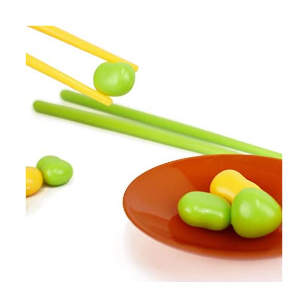 【商品概要】知育　おもちゃ　玩具　お箸の使い方を学びながらゲーム おもちゃ　お箸の練習　イライラお豆つかみゲーム　ツルツルすべる豆をイライラせずにつかむことができるかなっ？ 色の違う豆が２色入っているので、お友達・家族で対戦してみてはいかが...