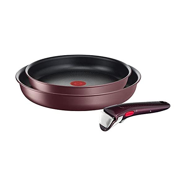 【商品概要】日本正規品は、品質表示・取扱説明書が印刷されたティファールの個装箱で梱包されています取扱説明書をよく読んでご使用くださいサイズ(約):フライパン/径22×5cm (満水1.7L)・径26×5cm (満水2.3L)・専用取っ手/1...