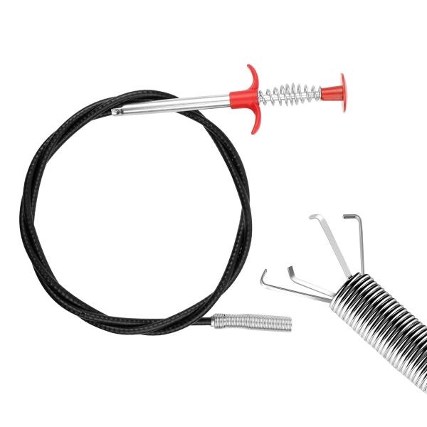 【商品概要】【柔軟性】ヘアドレン目詰まり除去ツールは、より耐久性のあるステンレス鋼とPPでできており、軸はフレキシブル構造で自由に曲げて使用することができるので、ピックアップツールをさまざまな方向で使いやすくなります。【細長い】パイプクリー...