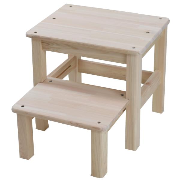 【商品概要】【耐荷重100kg】頑丈なつくりなので踏み台や台としてあらゆる場面で活躍します。【安心の日本製】ヒノキでできた木製なので、木のぬくもりがやさしく、インテリアにも馴染みます。本体サイズ：44×40×35cm、耐荷重：100kg※「...