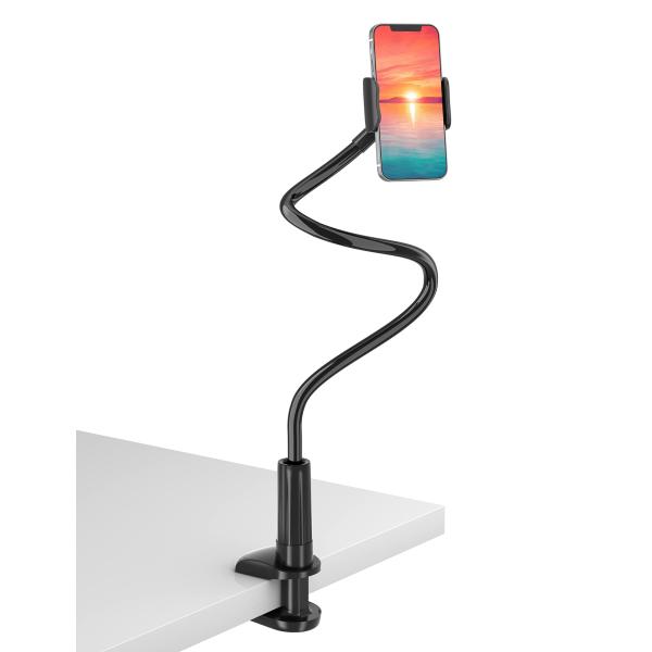 【商品概要】??【最新改良版・ 耐久性抜群】弊店最新改良スマホスタントは土台強化しました。アーム部分航空用アルミ合金材料を採用しており、適度の硬さで、従来のスタンドが抱えていた荷重に耐えれない問題点を改善し、スマホを支えるより大きな安定性を...