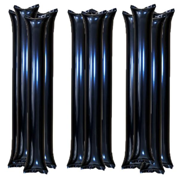 【商品概要】【数】22本(10×2セット+予備1セット付)【色】黒（black）【サイズ】60cm×10cm（空気注入時）パッケージにストローが付属しており。ストロー付きで簡単に膨らませることができます。【幅広い用途】各種スポーツ（サッカー...