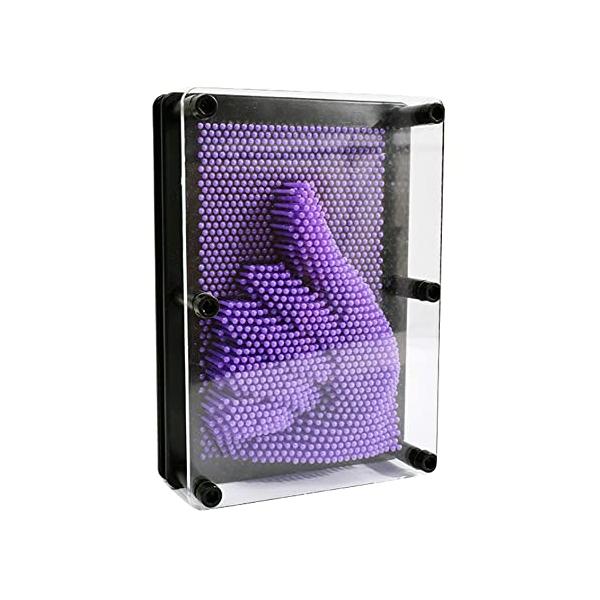 【商品概要】サイズ：20cm×15cm×5.8cm重量：415g材質：樹脂カラー：パープル生産国：中国【商品説明】説明イギリスのファッションデザイナー、ルル・ギネスにインスパイアされた立体的な針彫り。 遊び方はたくさんあり、千本以上の針を使...