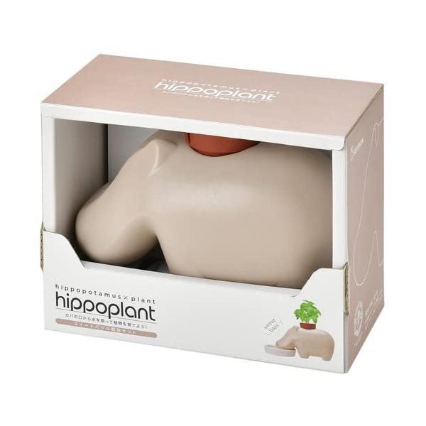 【商品概要】サイズ：約W15.3 D8 H11.5【商品説明】職人がひとつひとつ丁寧に仕上げた瀬戸焼でできたカバの器で栽培。【商品詳細】ブランド：聖新陶芸商品名：聖新陶芸 ヒポポプラント ベージュ/バジル サイズ:約W15.3 D8 H11...