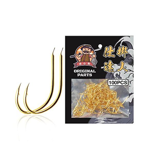 【商品概要】正真正銘な日本企業、出荷前に国内での検品を実施しています。アジ＆イサキに最適な釣針。フトコロは深い形状なのでバラシが少ない。大容量100PCS、コスパよし！仕掛け自作最適！＜全9サイズ＞：豊かなサイズバリエーション、豆アジから尺...