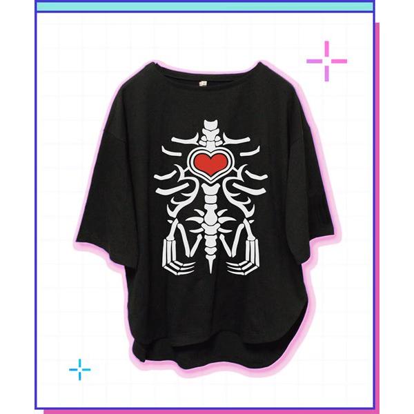 【発売日：2026年06月30日】NEEDY GIRL OVERDOSE あめちゃん着用骨Tシャツ Lサイズ WHY SO SERIOUS? 発売日:2026年06月頃　アキバホビー通販　2026/06/30　発売予定です。日付に御注意ください。