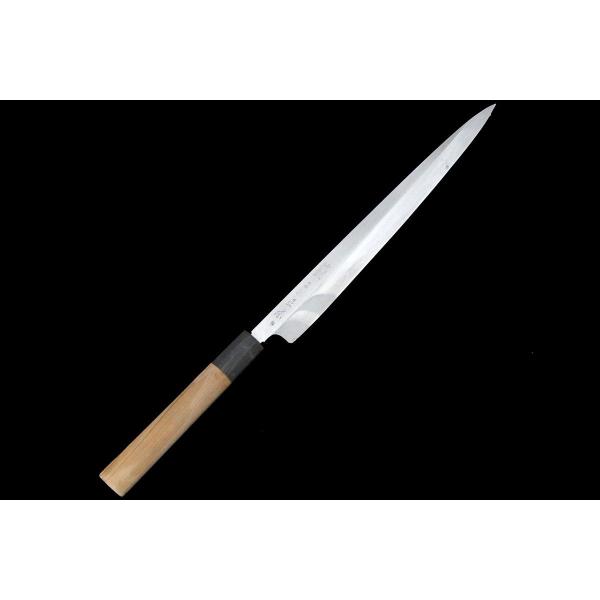 ■商品名築地正本 河豚引包丁 本焼 尺 純鋼 朴柄■状態美品■詳細刃渡り：約 300 mm (切先からマチまで)刃の幅：約 29 mm (刃元周辺)刃の厚さ：約 2.5 mm (刃元部峰側)重量：約 116 g・当店の主観による採寸となりま...