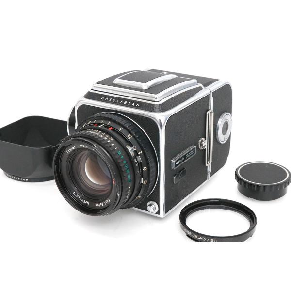 ■商品名ハッセルブラッド 500C/M+Planar 80mm f2.8■状態並品■付属品ウエストファインダーA12フィルムバックフード（割れあり）レンズフィルター※付属品について上記、主要な付属品を記載しております。画像にあるものが全てと...
