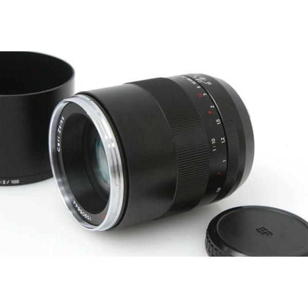 ■商品名カールツァイス Makro Planar T* 2/100 ZE [キヤノン用]■状態並品[外観]全体的に使用に伴うスレや傷があります。[光学]チリの混入はありますがくもりやカビなどは無く実用的な状態です。[動作]基本動作に異常は無...
