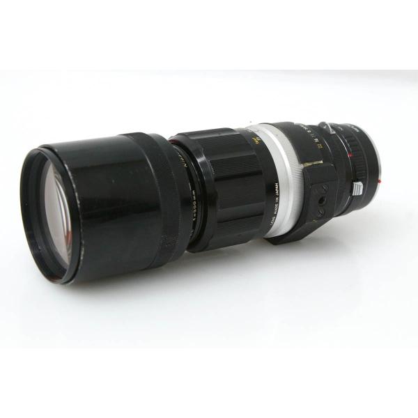 ■商品名ニコン NIKKOR-P Auto 300mm f4.5■状態お買い得品レンズ内に傷・くもりが発生しております。[外観]全体的に使用に伴うスレや傷があります。[光学]レンズ内にくもり/バルサム切れがあります。[動作]基本動作に異常は...